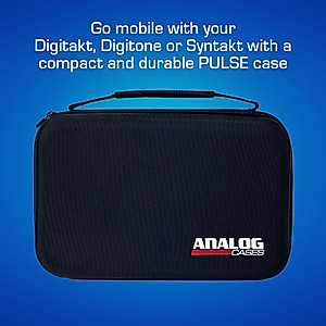 ANALOG CASES Elektron Digitakt/Syntakt/Digitone Case - Custom-Fitted Compact PULSE Hard Case for Travel
