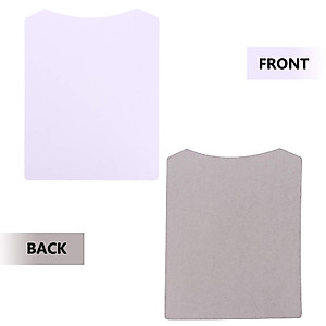 Milisten 50pcs Garment Lining Cardboard Shirt Packaging Cardboard paperplates Cardboard Filler Insert Cardboard Inserts for Clothing DIY Craft letterboard Lining Paper White a4 Fold Clothes