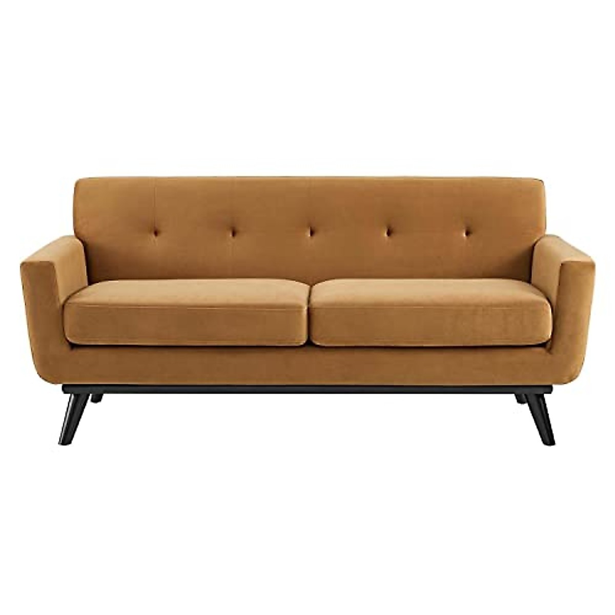 Modway Engage Performance Velvet Loveseat with Cognac Finish EEI-5599-COG