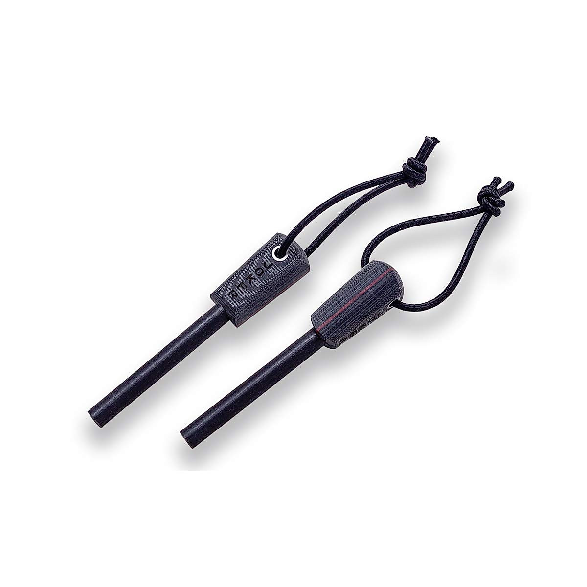 Joker Survival Knife Lynx CM111-F, micarta Canvas Handle, 4.13 inches Blade of Böhler N695, Includes Kydex Sheath with Fire Starter, Tool for Fishing, Hunting, Camping and Hiking