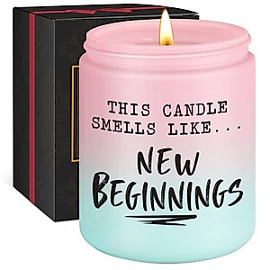 Miracu Scented Candles - New Beginnings Gifts for Women, New Job Gifts - Breakup, Divorce Gifts for Women Men - Congratulations Leaving Job Gifts, New Home Fresh Start New Chapter in Life Gifts
