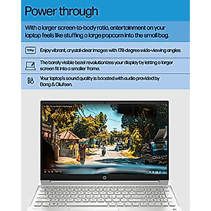 HP Pavilion Laptop, Intel Iris X Graphics, 12th Generation Intel Core processor, 8 GB RAM, 512 GB SSD, BrightView Full HD Display, Windows11 Home OS, Dual Computer Speakers, Wi-Fi 6(15-eg2010nr, 2022)