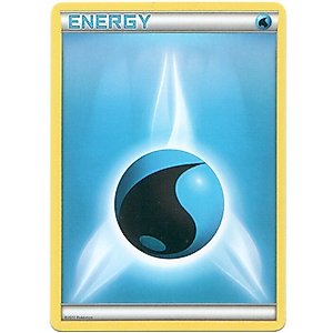 Basic Water Energy Pokemon Card (Black & White Series, Blue Type)