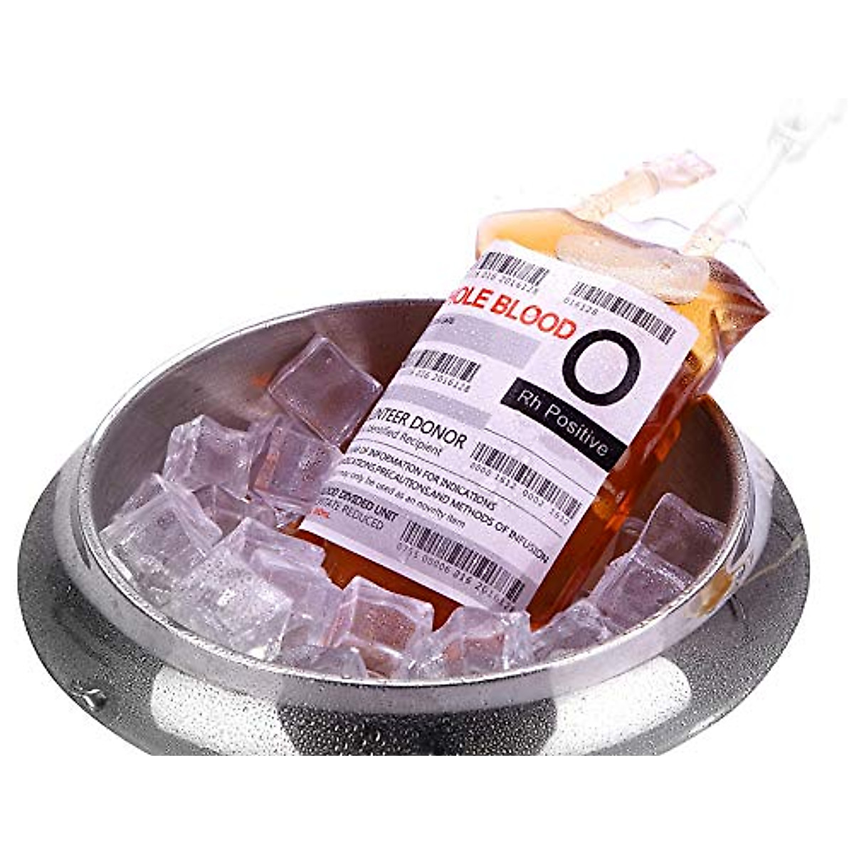 WYNK Blood Bags for Drinks, 10 IV Bags for Halloween Party Decoration, Reusable Drink Pouch for Live Blood of Theme Parties, Masquerade,Vampire,Zombie,Nurse Graduation Party Props