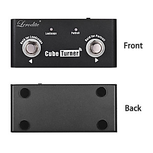 Lerodite Page Pedal Turner, External Pedal Controller,Music Score Control the Turning Function Page Up Page Down for Guitar Effect Pedal,Tablet,Mobile Phone
