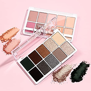 Wet n Wild Color Icon 10-Pan Eyeshadow Makeup Palette, Blue Lights Off, Long Lasting, Shimmer, Metallic, Glittery, Matte, Rich Smooth Pigment, Cruelty Free