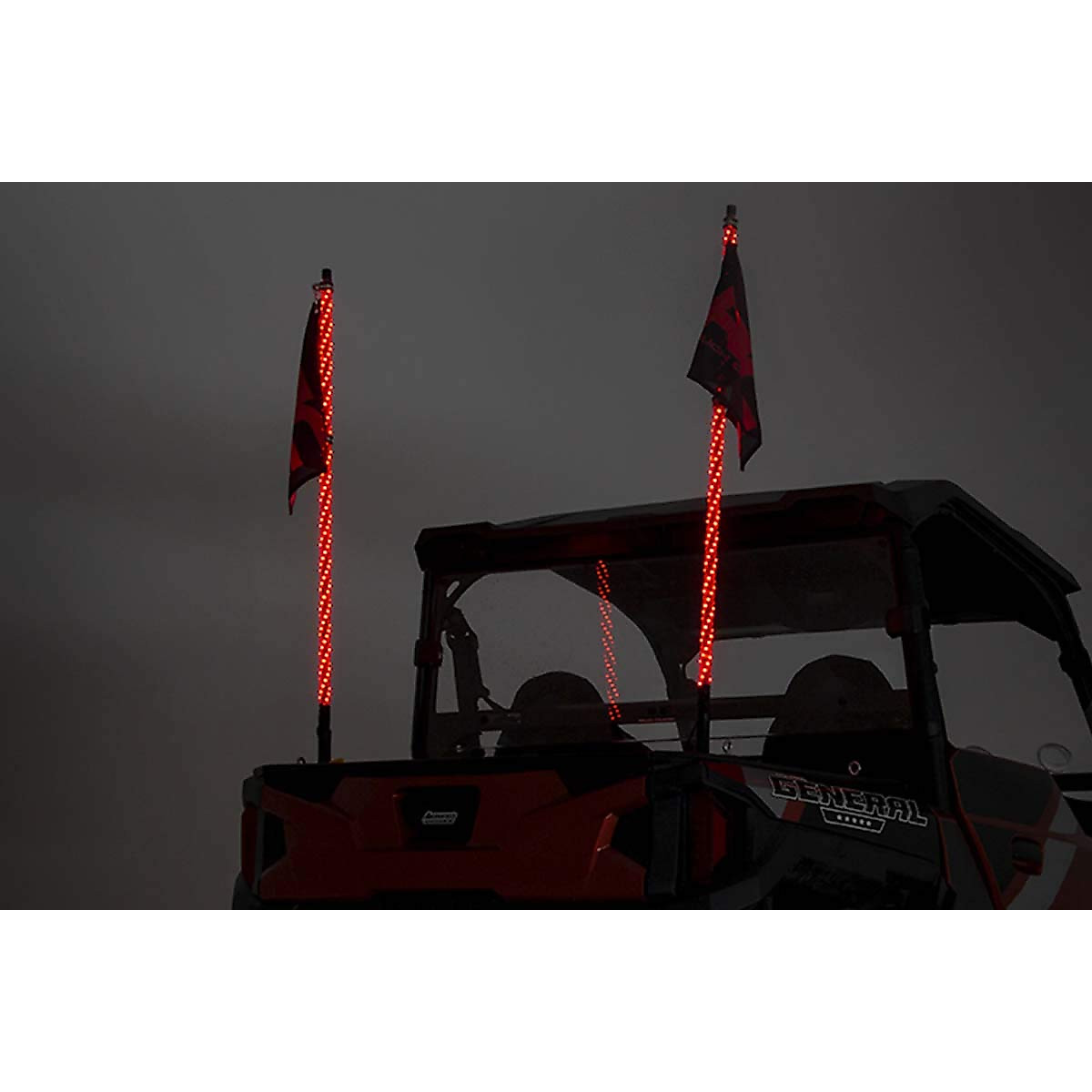 Rough Country 4' Multi-Function UTV LED Whip Light Kit w/Remote - 93004