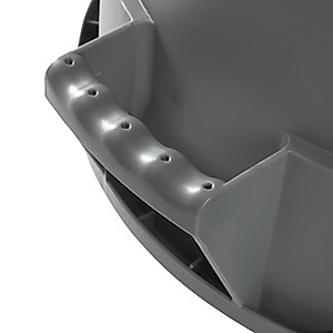 Winco Trash Can, 32-Gallon, Gray