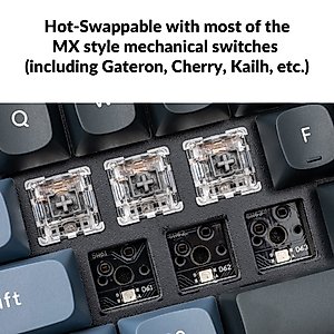 Keychron Q3 Wired Custom Mechanical Keyboard with Hot-swappable K Pro Silver Switch, QMK/VIA Programmable Macro, Full Aluminum Tenkeyless Layout 87 Keys Compatible with Mac Windows Linux (Black)