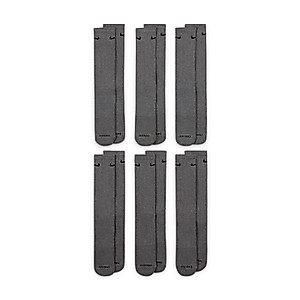 Nike Everyday Plus Cushion Crew Training Socks (6 Pair) nkSX6897 065 Large Dark Grey Heather/Black
