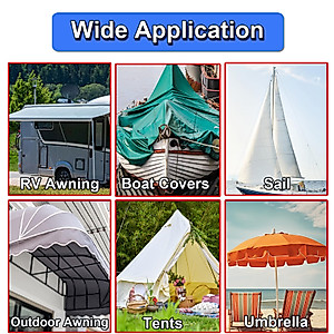 WENSSKKU RV Awning Repair Tape,Repair Tape for Tarp,Outdoor Repair Tape for Canvas,Tent, Boat Covers,Sail Tape,Tear Repair Patch Kit,UVproof Outdoor Repair Tape Heavy Duty,Waterproof,Black
