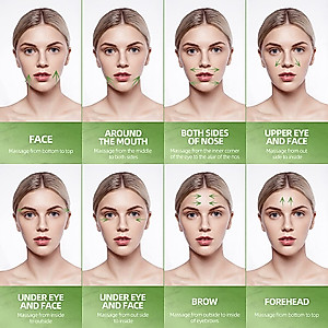 Natural Jade Roller And Gua Sha Set For Face and Eye Ice Roller Facial Cooling Massage Roller