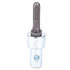 Power Drill Adapter, Square 4 Pits Drill Bit Adapter Earth Auger Adapter Fits Drive Hammer Drill for Electric Hammer to Earth Auger Connector Tool