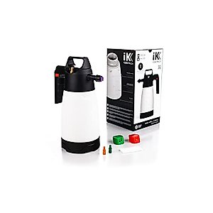 Goizper Group iK Sprayers - Foam Pro 2+ (Plus) Sprayer - Pump Spray Foamer with Schrader Valve - Professional Car Wash & Detailing, Dry/Wet Foam, Pressure Release Safety Valve, PVC Hoses (1.25 Liters)
