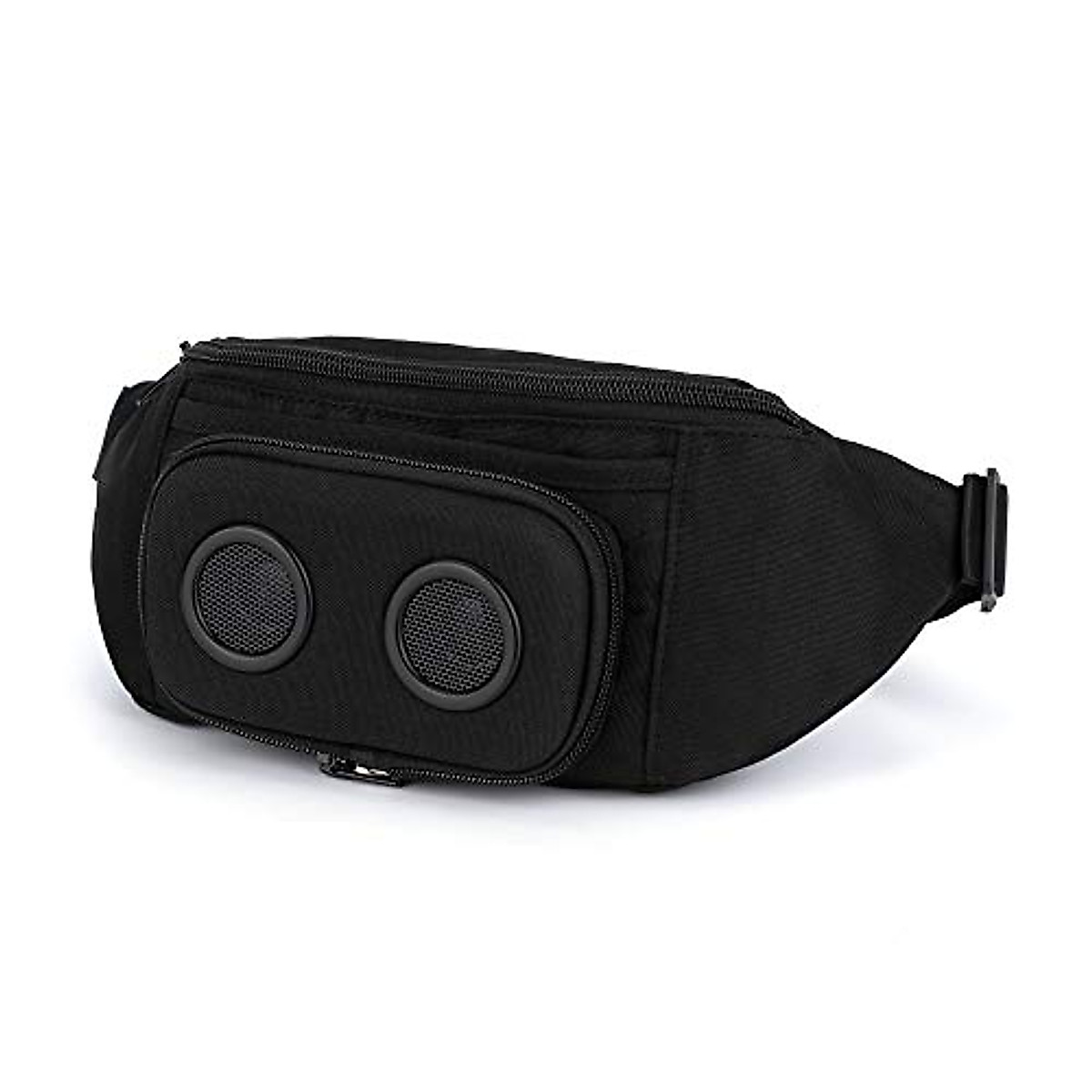 SUPER REAL The #1 Fannypack with Speakers. Bluetooth Fanny Pack for Parties/Festivals/Raves/Beach/Boats. Rechargeable, Works with iPhone & Android. #1 Bachelorette Party Gift (Black, 2023 Edition)