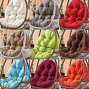 RRNAR Swing Chairs Cushions Hanging Egg Chair Cushions Soft Hanging Basket Seat Chair Pads Back Cushion for Indoor Outdoor Patio 90x120cm (Cushion only),Fuchsia