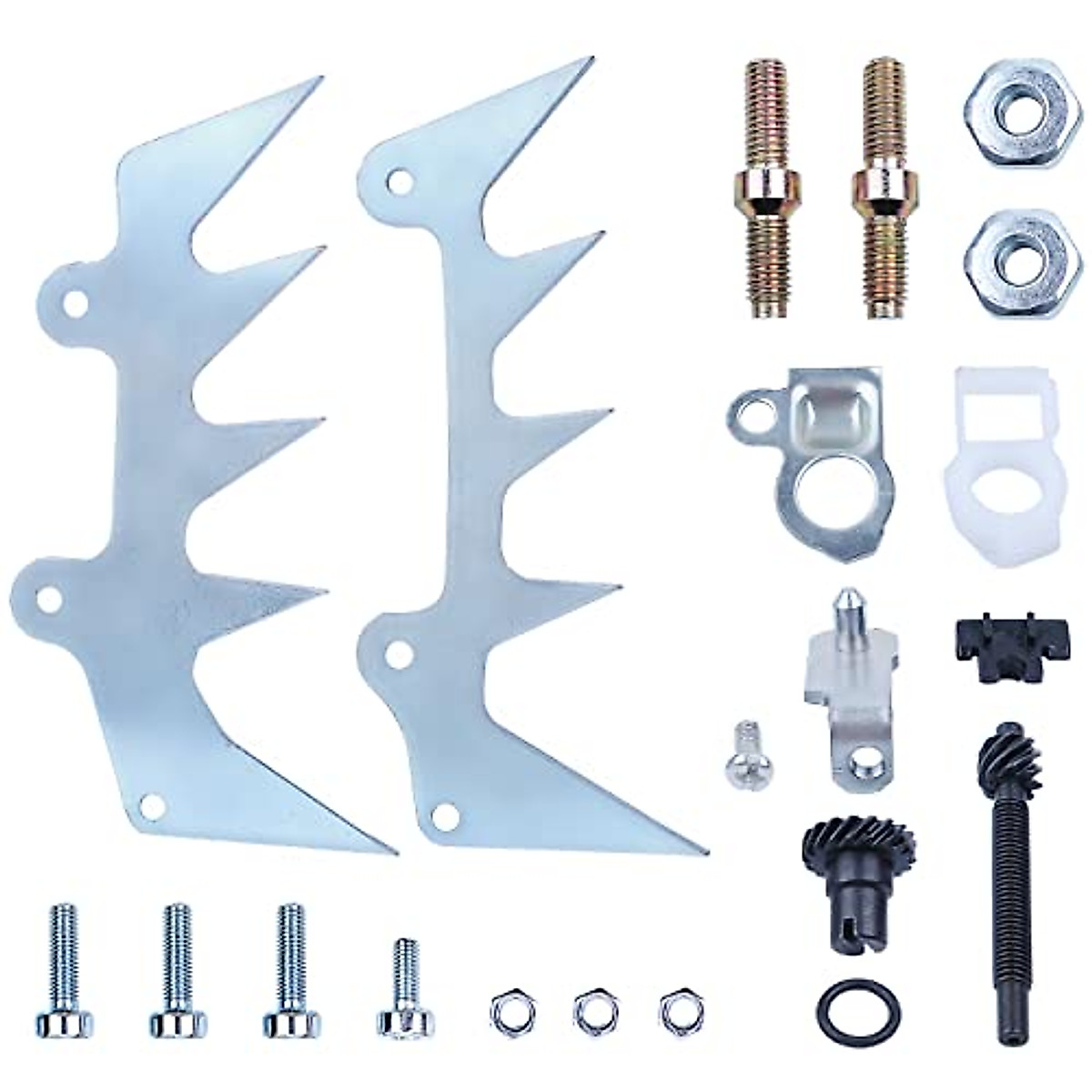 Adefol Chain Saw Bumper Spike/Felling Dog 21pcs Kit for Stihl MS660 MS460 MS440 066 046 044 Replacement Parts with Chain Adjuster Tensioner, Bar Stud, Bar Nut for 1122 664 0503, 1122 664 0508