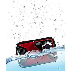 Minolta MN30WP 21 MP / 1080P HD Waterproof Digital Camera (Red)