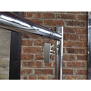 NAHANCO 610EC-50 Boot Clip Hanger, Brushed Chrome, Metal Clip, 4.5” (Pack of 50)