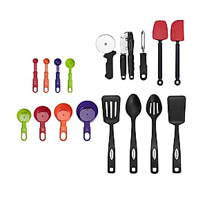 Farberware 17 Piece Classic Tool and Gadget Set, Black