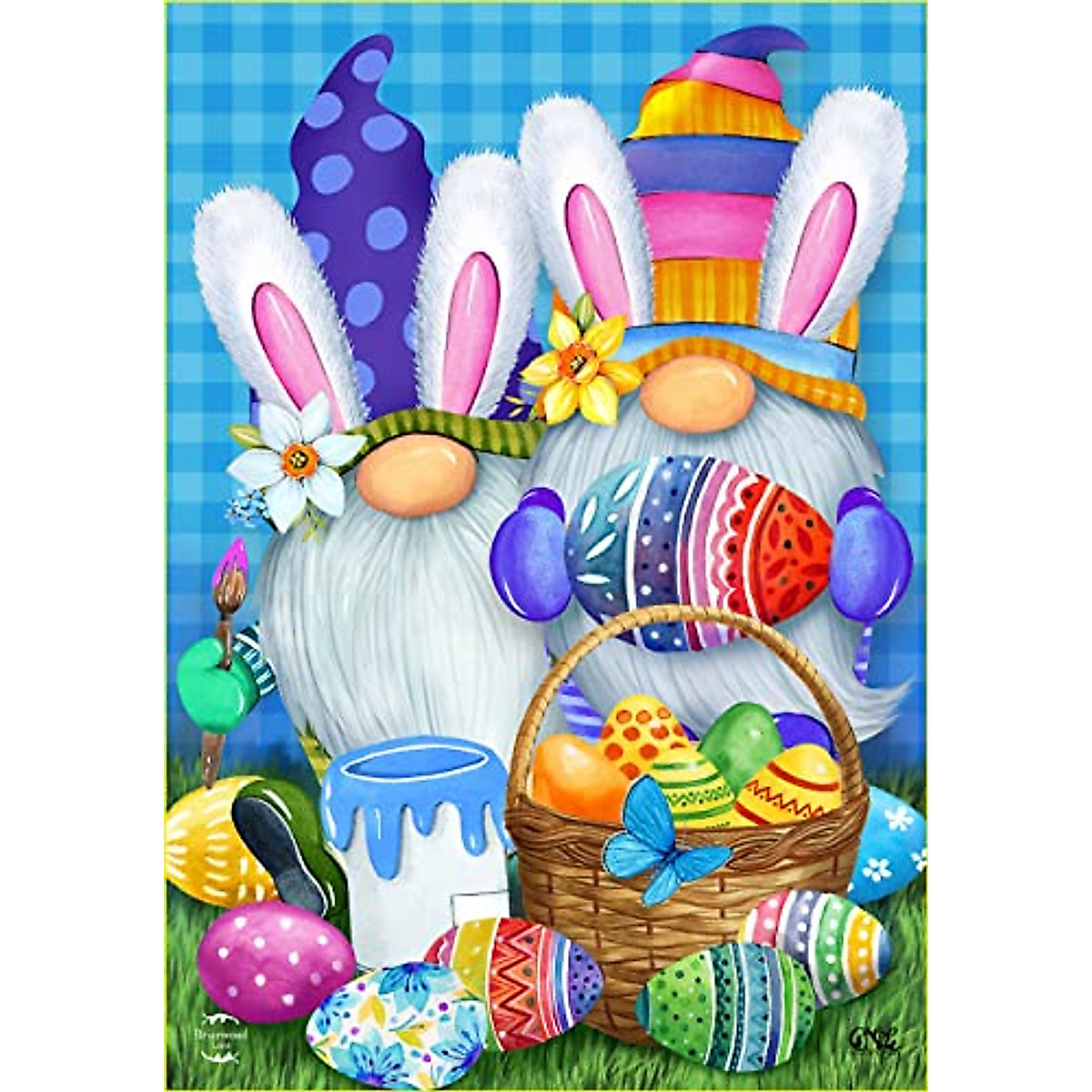 Briarwood Lane Easter Gnomes Holiday Garden Flag 12.5" x 18"