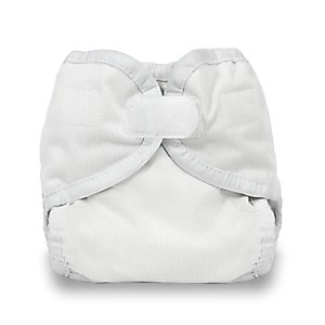 Thirsties Reusable Cloth Diaper Cover, Hook & Loop Closure, White, X-Small