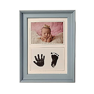 ZXT-parts 9x7 Baby Picture Frames Handprint and Footprint Kit. Photo Frame for Newborn. Opening 4.7x3.1 inch. White.