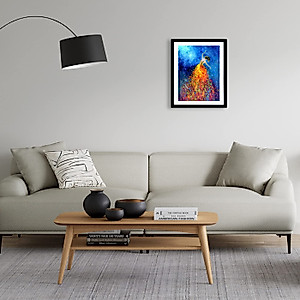 Betionol Diamond Painting Frames Set of 4, Display 12x16in/30x40cm Diamond Painting Kits or Photos, Black Natural Solid Wood Picture Frame with Acrylic Protection Glass, Back Mat And Hanging Kit