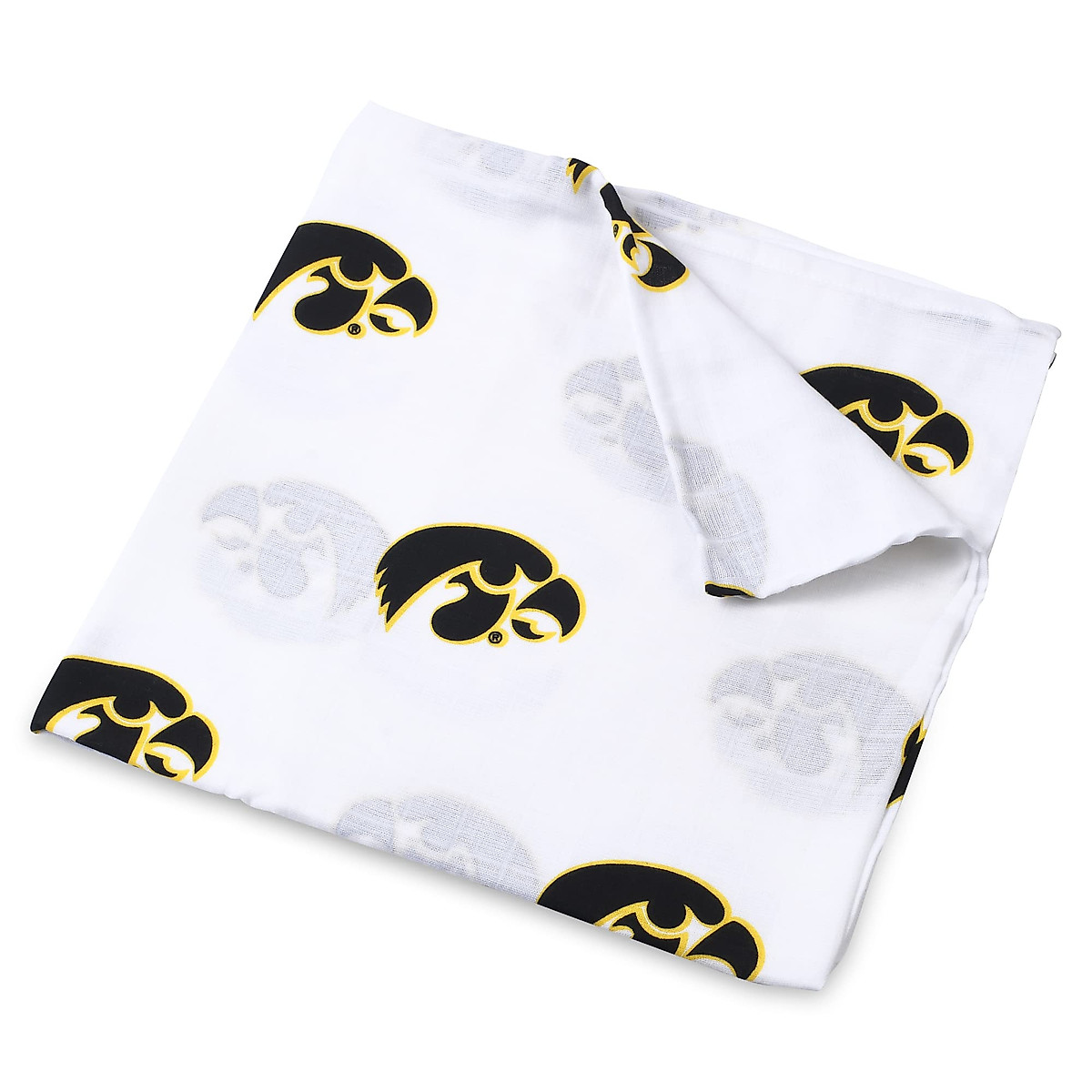 Three Little Anchors The University of Iowa Muslin Swaddle Blanket 47x47in