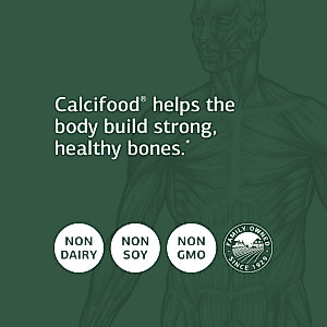 Standard Process Calcifood - Supports Calcium Absorption - Build Bone Strength with Calcium, Phosphorus, Defatted Wheat Germ, Organic Carrot, Date Fruit, Honey, and More - 100 Wafers