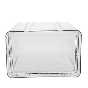 Angoily Refrigerator Storage Box Stackable Storage Drawers Refrigerator Storage Bin Drawer Refrigerator Organizer Bin Drawer Stackable Storage Bin Drawer Superimposed Crisper Plastic