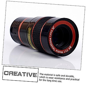 Camera Lenses 2pcs Phone Lens Telephoto Lens Camera Lens Macro Camera Lens Phone Lens with Clamp Clip on Phone Lens Intelligent Macro Lens Cell Phone Travel Abs Black