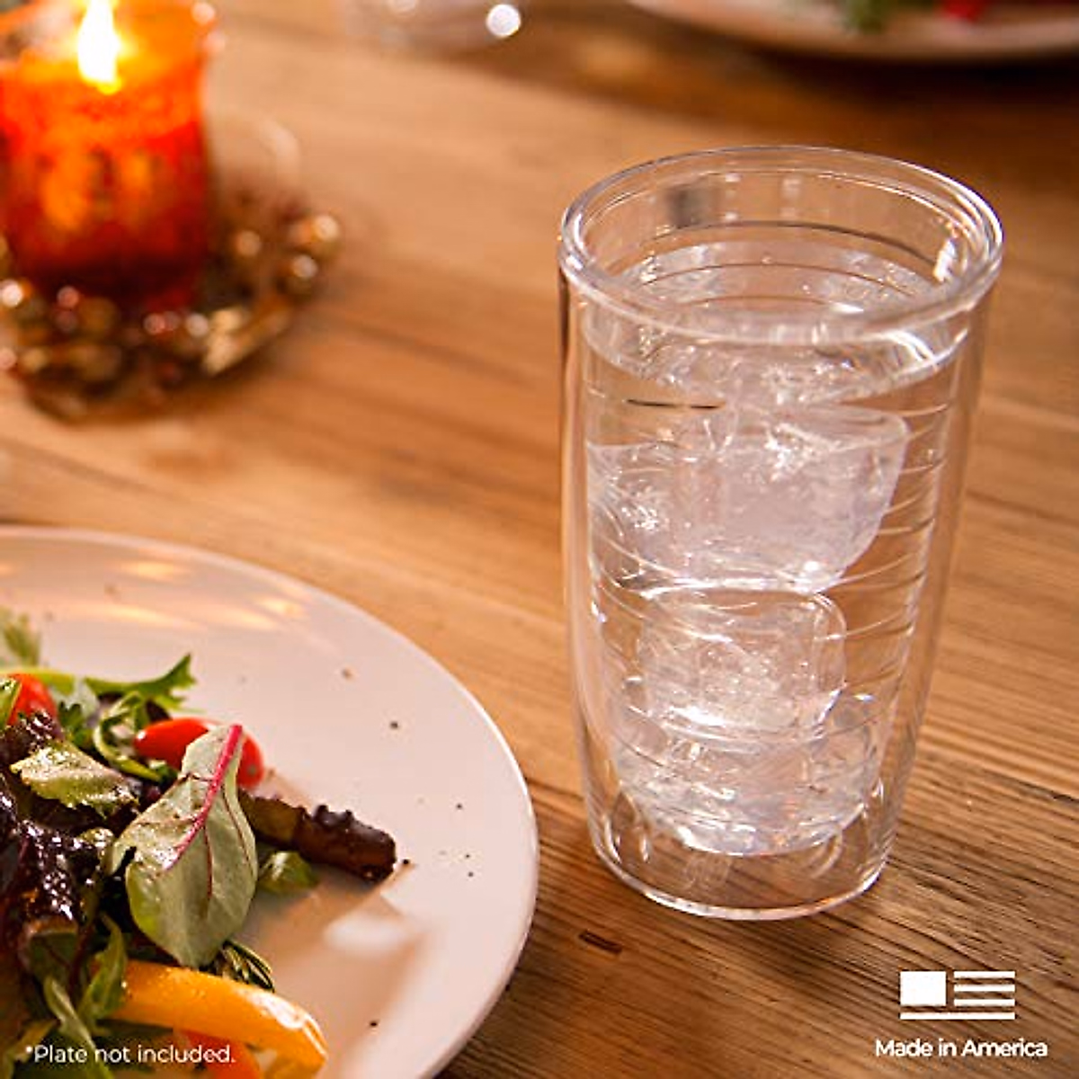 Tervis Margaritaville - Salt In My Veins Made in USA Double Walled Insulated Tumbler Travel Cup Keeps Drinks Cold & Hot, 16oz, Clear