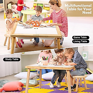 wingyz Kids Table for Play Study Dining Toys Storage, Sensory Tables for Toddler, Activity Table with Storage Bins Birthday Gifts for Boys and Girls