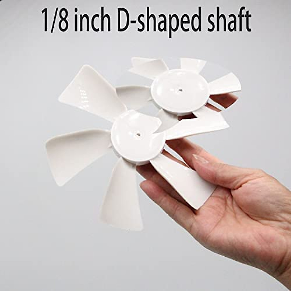 JMELEHW 6 inch RV Vent Fan Blade with 12V D-Shaft Vent Motor, RV Exhaust Fan Compatible with Heng's, Elixir, Ventline, Jensen RV