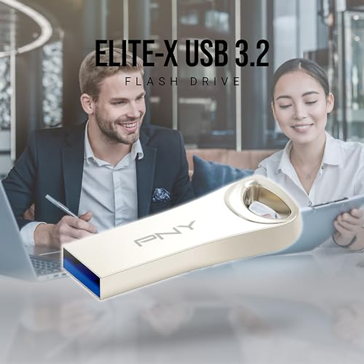 PNY 512GB Elite-X USB 3.2 Flash Drive - 220MB/s, Durable Premium Metal Housing, for Storing, Sharing, and Protecting Important Content, ‎ P-FDI512ELTX-GE, Silver