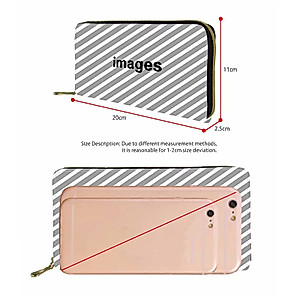 Mumeson Women Girls Long Clutch Wallet Animal Themed Horse Print PU Leather Travel Purse Card Holder