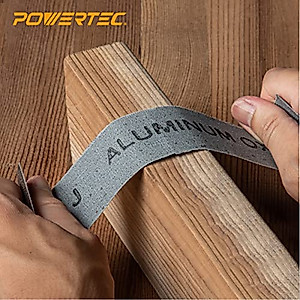 POWERTEC 49000 120 Grit Emery Cloth Sanding Paper Roll, 1-1/2-Inch x 10 Yards