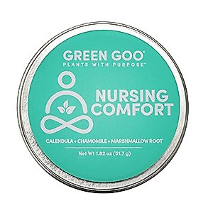 Green Goo All Natural Nursing Comfort Salve for Breastfeeding Cracked and Sore Nipples, 1.82 Ounce Large Tin