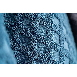 Simpli-Magic 79446 Diamond Bath Towels Set, 6 Piece Set, 2 Bath Towels, 2 Hand Towels, 2 Washcloths, White