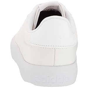 adidas Women's Vulc Raid3r Skate Shoe, White/White/Silver Metallic, 9