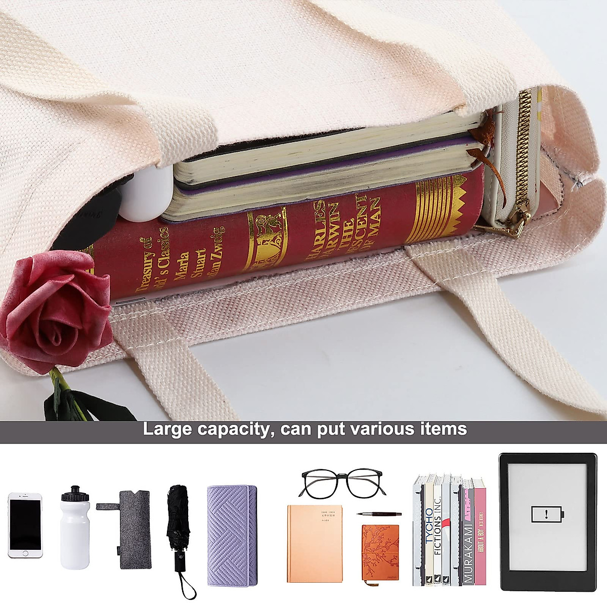 BWWKTOP Singer Album Canvas Tote Bag Singer Fans Gift Music Album Tote Bag For Singer Fans(SOS TG)