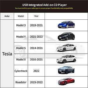 Citreal Vehicle CD Players External Portable OE Integrated CD Player for Car Via USB Radio Connection with USB Plug and Play for Android Navigation/PC USBCDPLAY