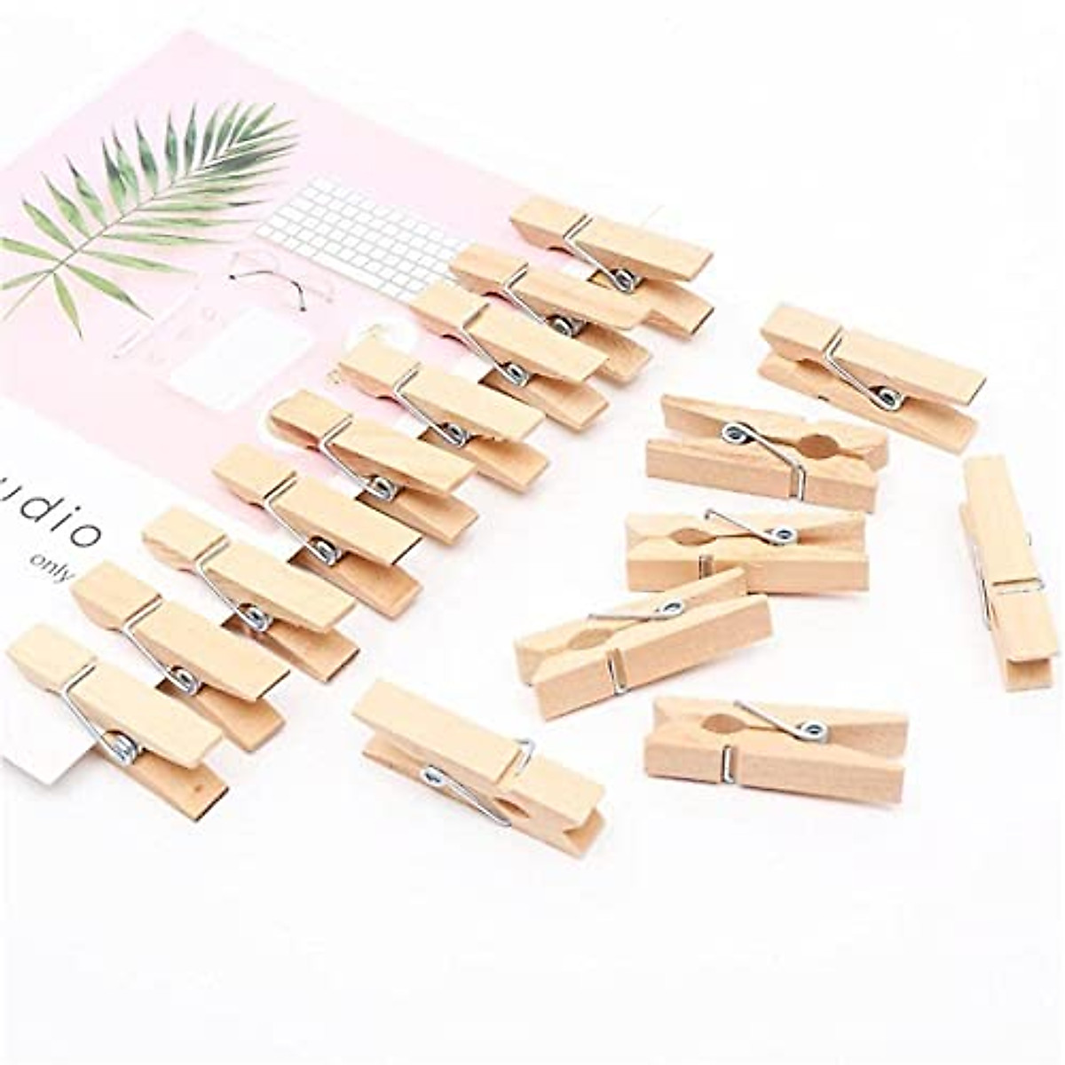 Natural Wooden Clothespins Colorful Spring Wooden Clips Beach Craft Decoration Wedding Clips Party G6H6 Clip Towel