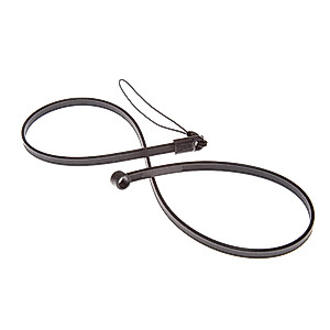 ZoopLoop Black Silicone Scratchproof 20.75in Tether for Digital Electronic Styluses (Diameter Range: 0.27-0.37in) - Secure Stylus to Tablet Case - Tablet Pencil Holder Accessory