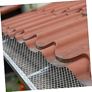 OSALADI roof Gutter Guard Filter for Sink Expandable Steel mesh Strainer Gutter Filter Gutter Cleaner Guard net Gutter Blockage Filter Leaves Water Sink Filter Aluminum rain Cover 4Pcs