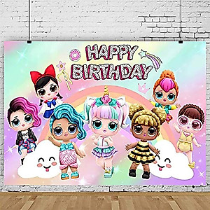 Baby L0l Family Backdrops Kids Happy Birthday Party Custom Banner Decoration Photography Background for Photo Studio Newborn Baby Shower Birthday Party Supplies Banner