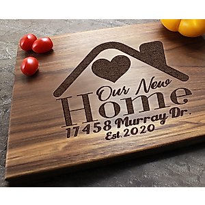 Personalized Cutting Board Housewarming Gift Mr and Mrs Custom Cutting Board Wood Engraved