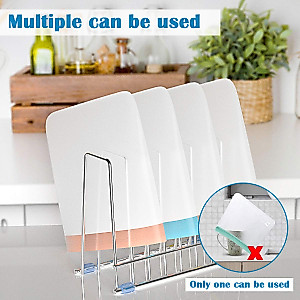 2 Pack Reusable Storage Bags Rack, Drying Rack for Storage Bags, Stainless Stand for Reusable Storage Bags, File Organizer Desktop Storage Book Shelf (2*Sliver)