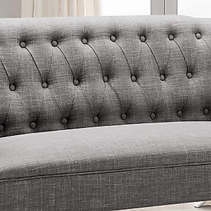 Rosevera Drennan Loveseat Sofas for Living Room Loveseat for Living Room Couch in a Box Sofa para Sala Love Seats Furniture Sofa in a Box Long Couches for Living Room Settee Loveseat,Linen,Beige